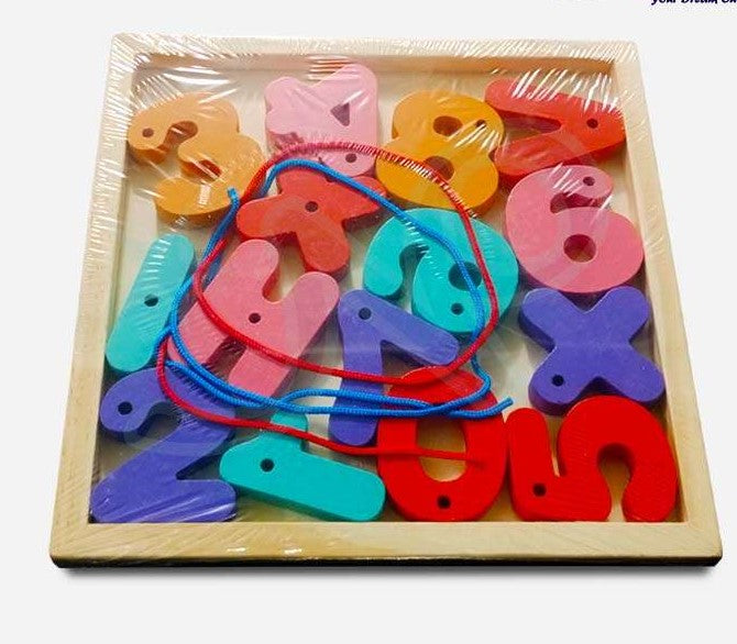 Wooden Capital Letters Lacing Tray – Online Karachi - Best Online Shop ...